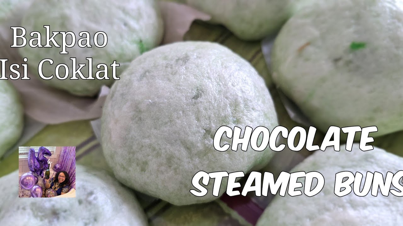Indonesia-style Steamed Buns: Chocolate Filled Pandan Steamed Buns ...