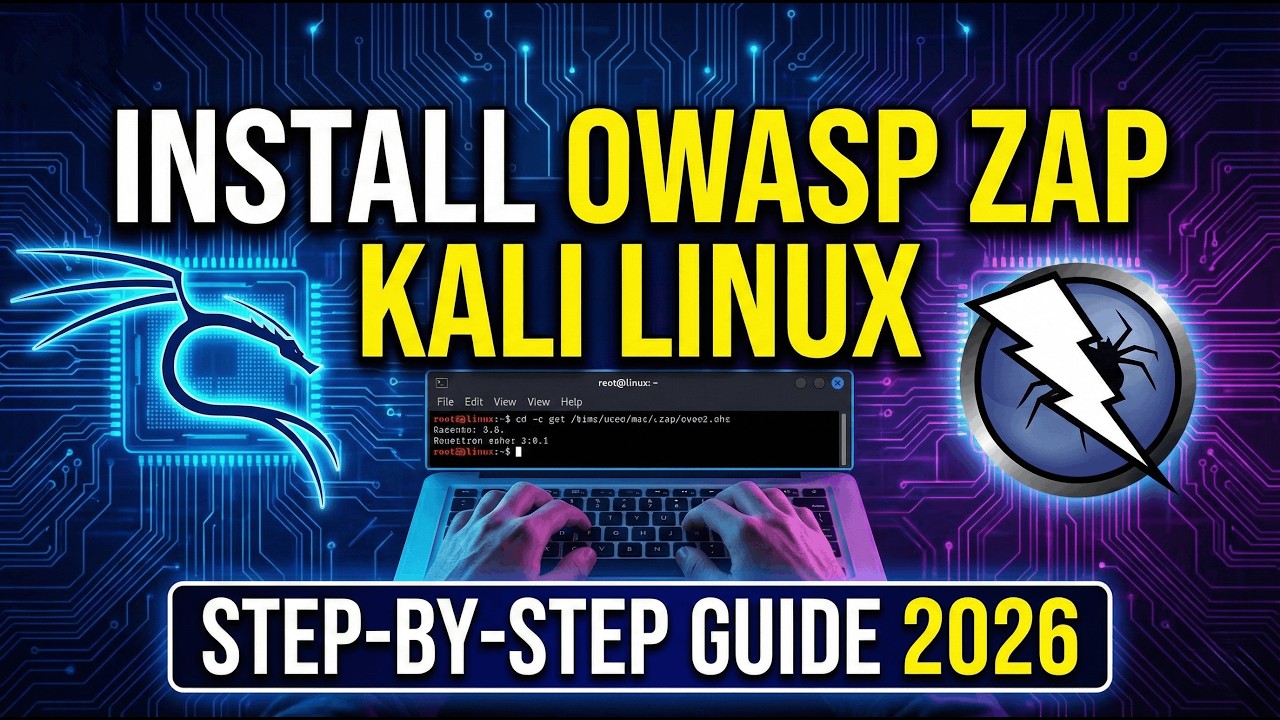 How to Install OWASP ZAP in Kali Linux (Step-by-Step Guide 2026). - YouTube