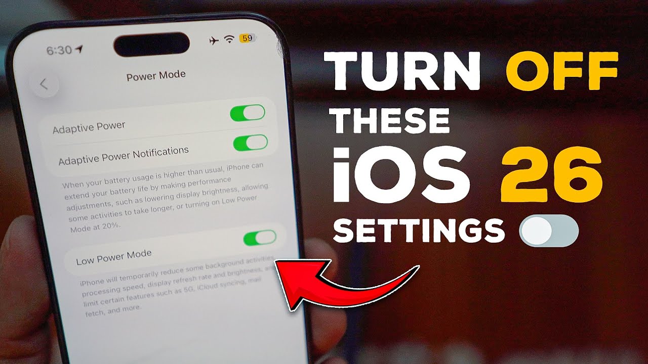 iOS 26 Settings You NEED To Turn OFF NOW! (URGENT) - YouTube