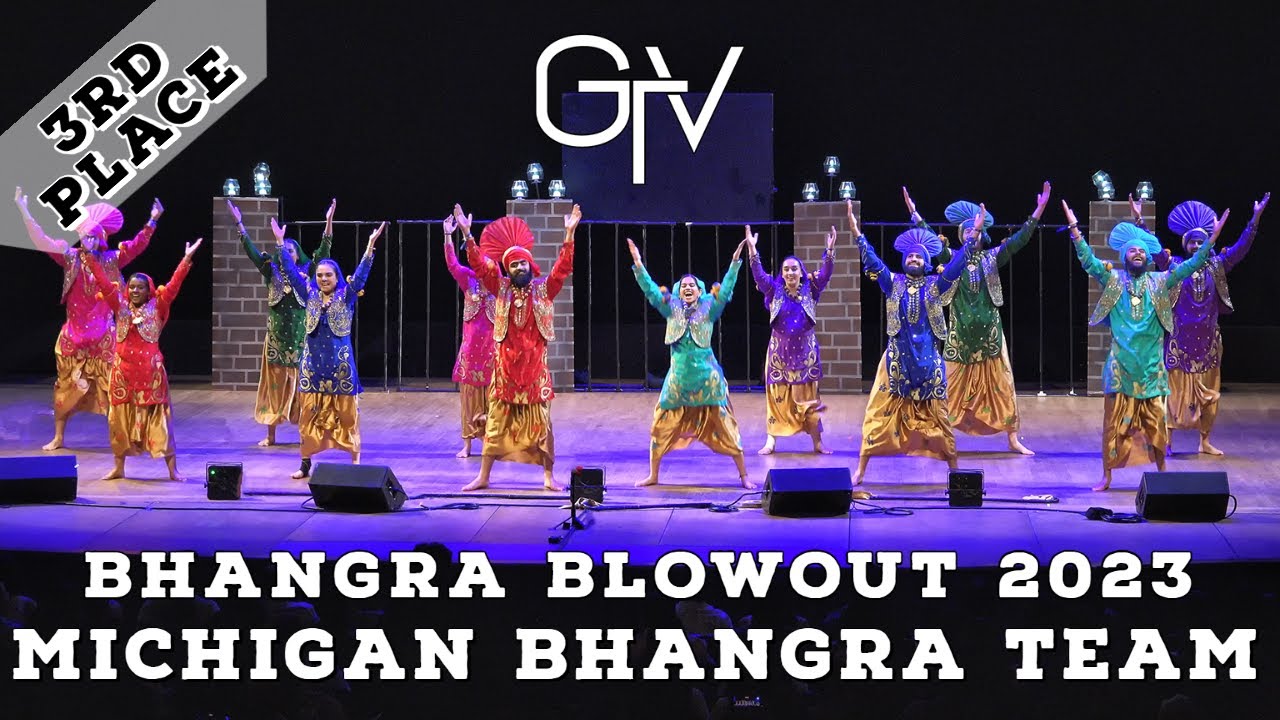 Michigan Bhangra Team - Third Place at Bhangra Blowout 2023 - YouTube