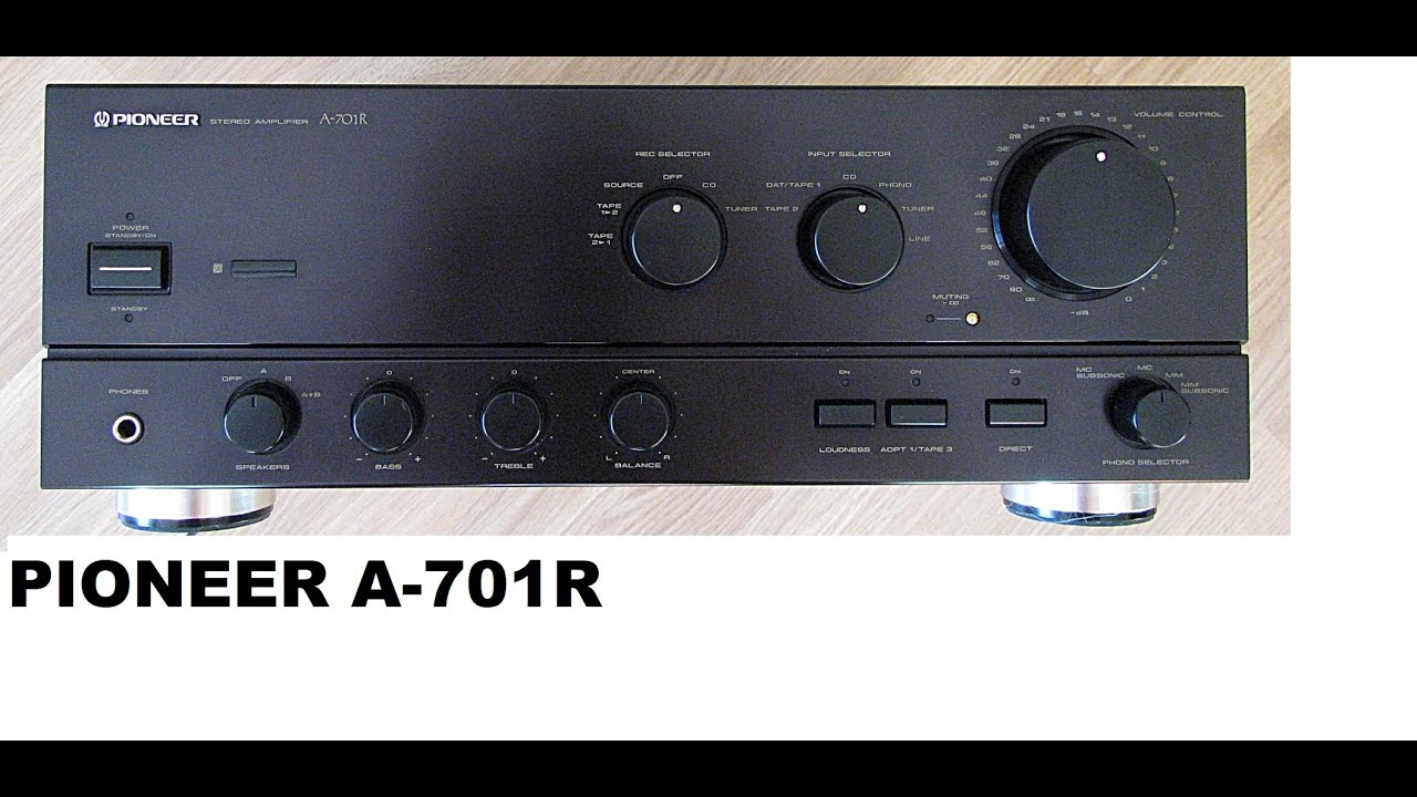 Усилитель PIONEER A-701R.Обзор. - YouTube