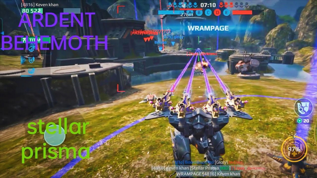 I buy ardent behemoth with stellar prisma weapon MK2 war robot ...