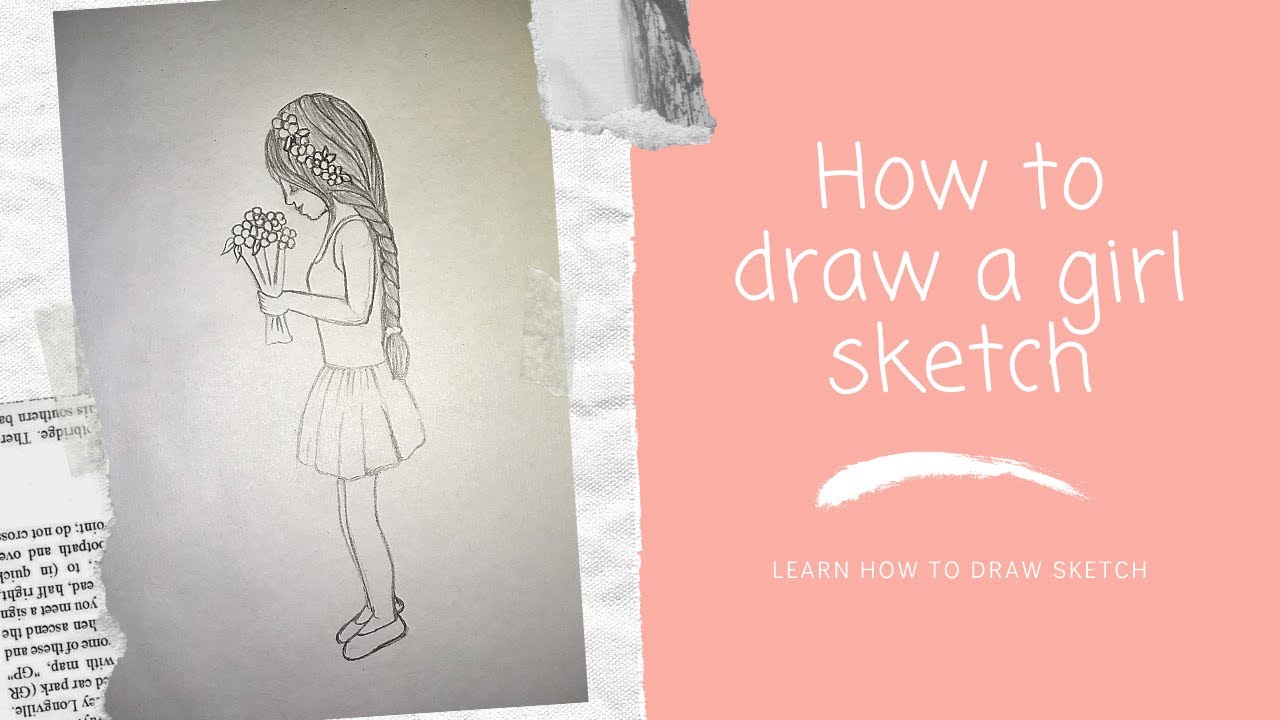 Girl Sketch || how to make girl sketch || sketch banana sikhe || easy ...