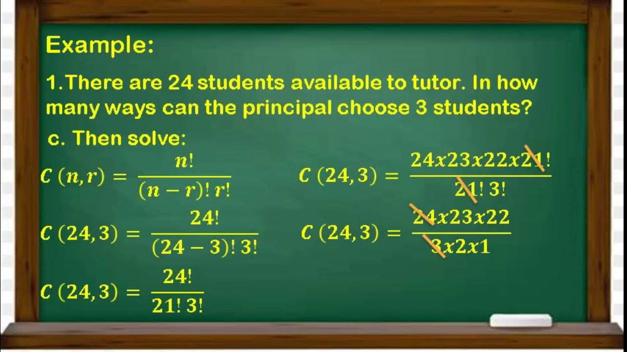 Solving Problems Involving Permutations and Combinations - YouTube