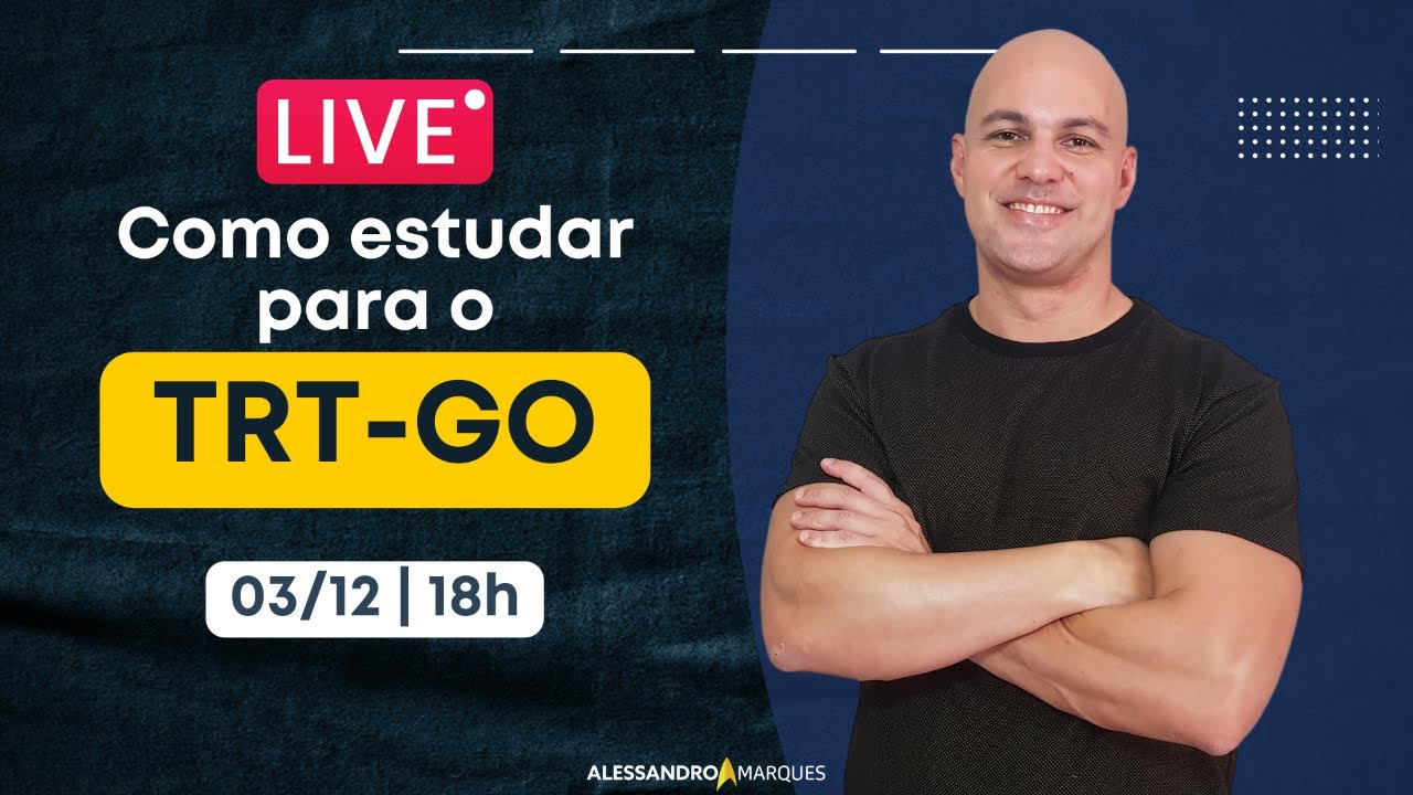 Como estudar para o TRT-GO - YouTube