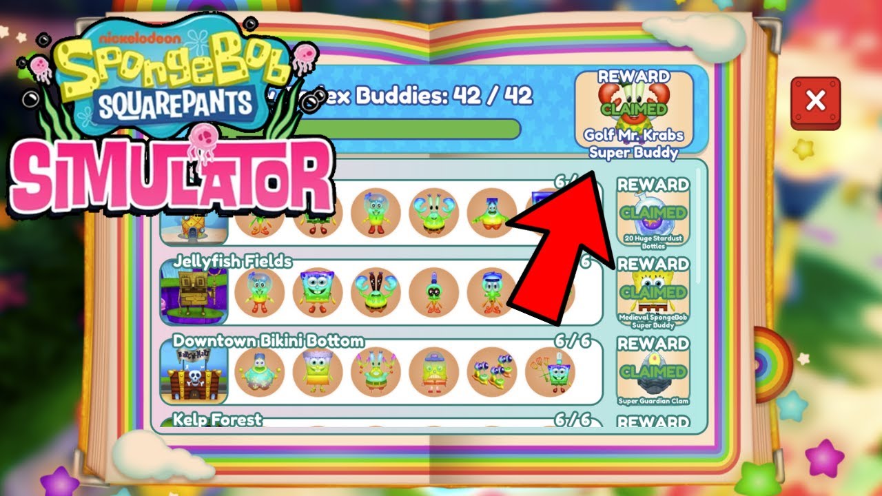 HOW TO FINISH THE RAINBOW CODEX FAST | ROBLOX SPONGEBOB SIMULATOR - YouTube