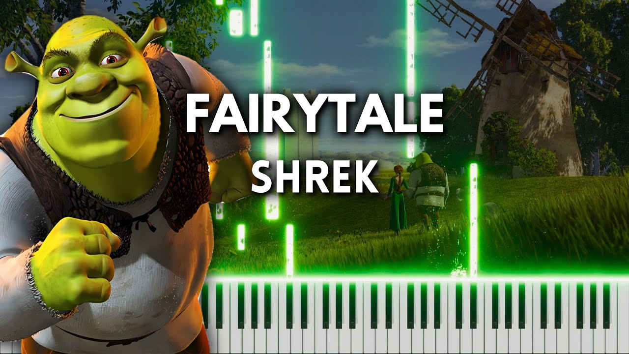 Fairytale - Shrek Piano Cover (FREE MIDI) - YouTube