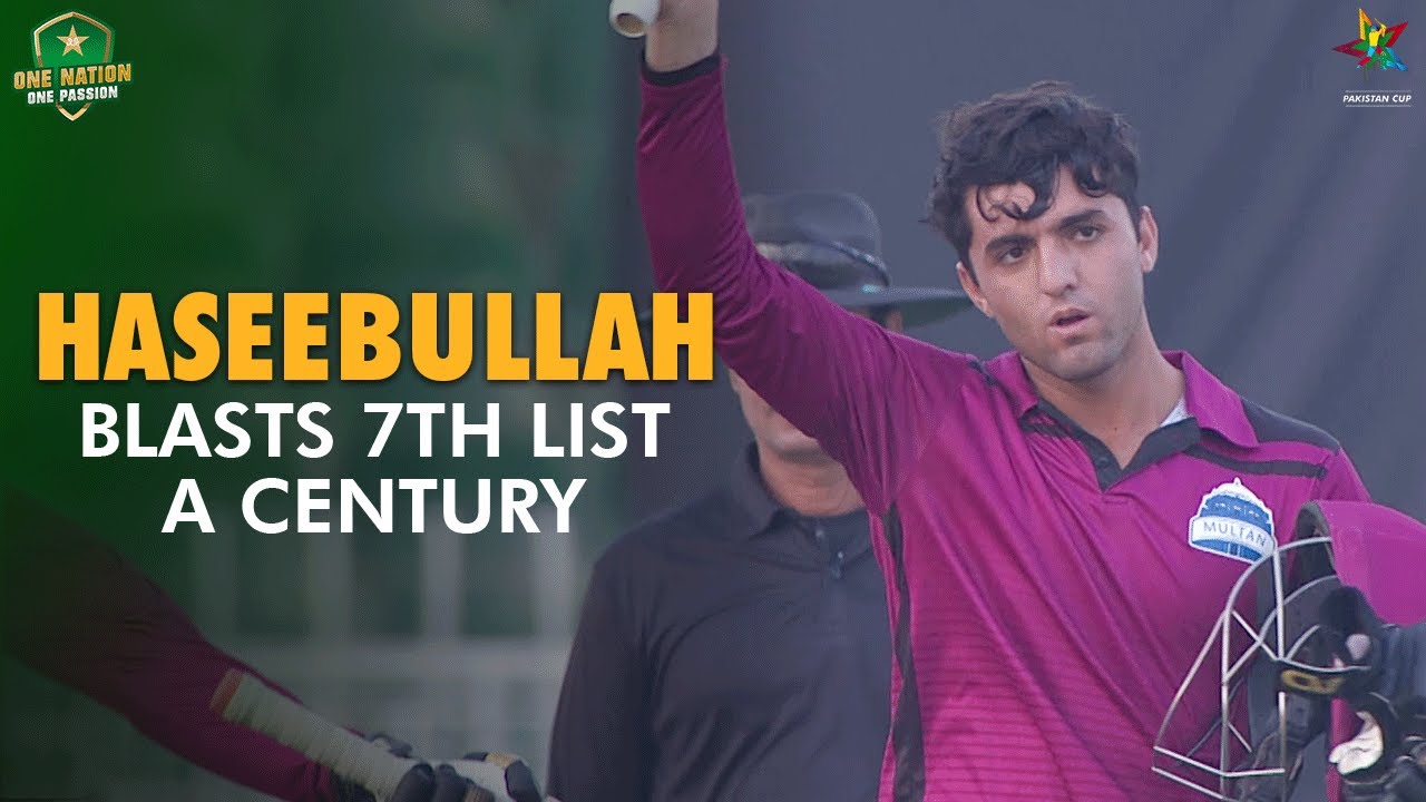 Haseebullah blasts 7th List A 💯 | Karachi Whites vs Multan | 2nd Semi ...