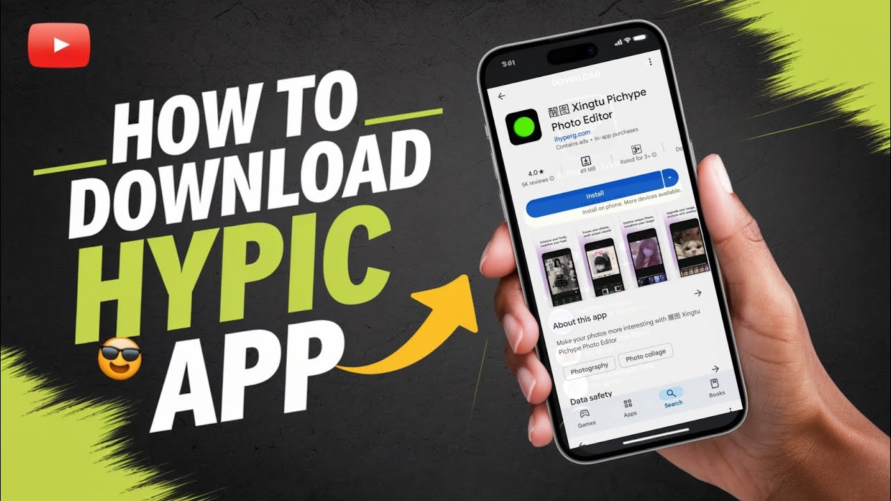 How to Download Hypic app l Hypic app Kaise download Kare l Hypic photo ...