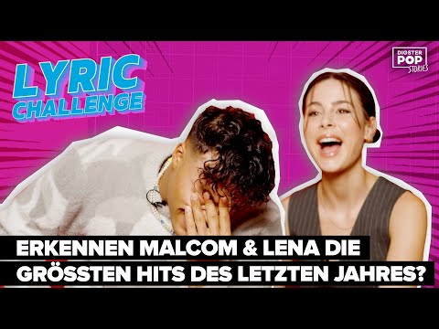 Lyric Challenge: Erkennen Lena & Malcom die Hits von Nico Santos, Nina Chuba & Co. NICHT am Text? 😅