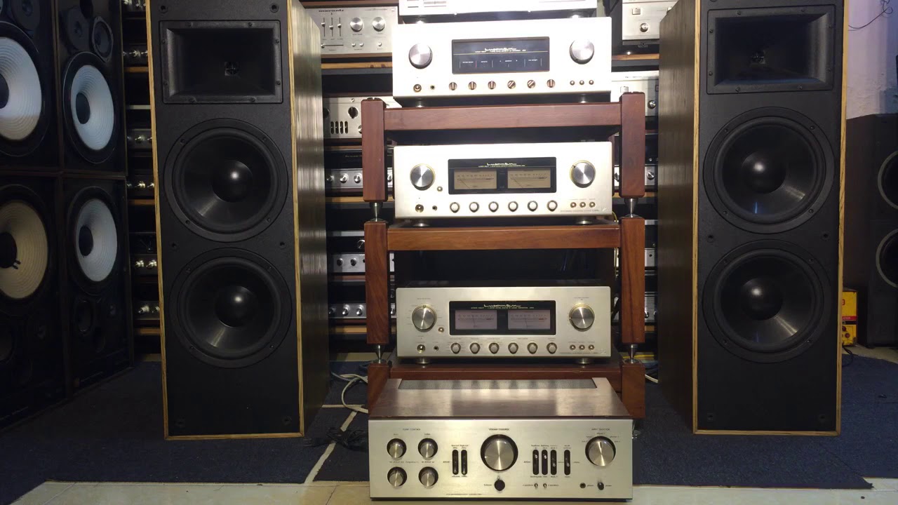 Amply luxman L505F ghép Loa klipsch klf 10 - YouTube