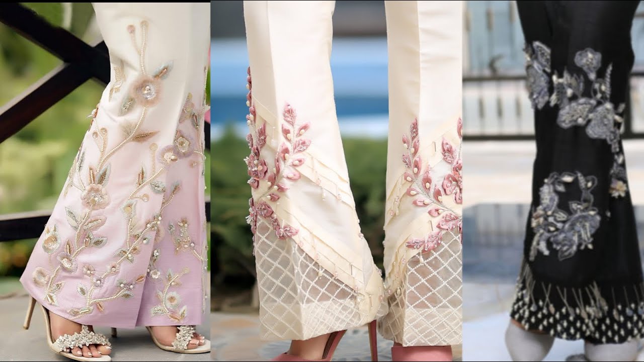 Designer trouser designs|| New trending trouser design || Trouser ...