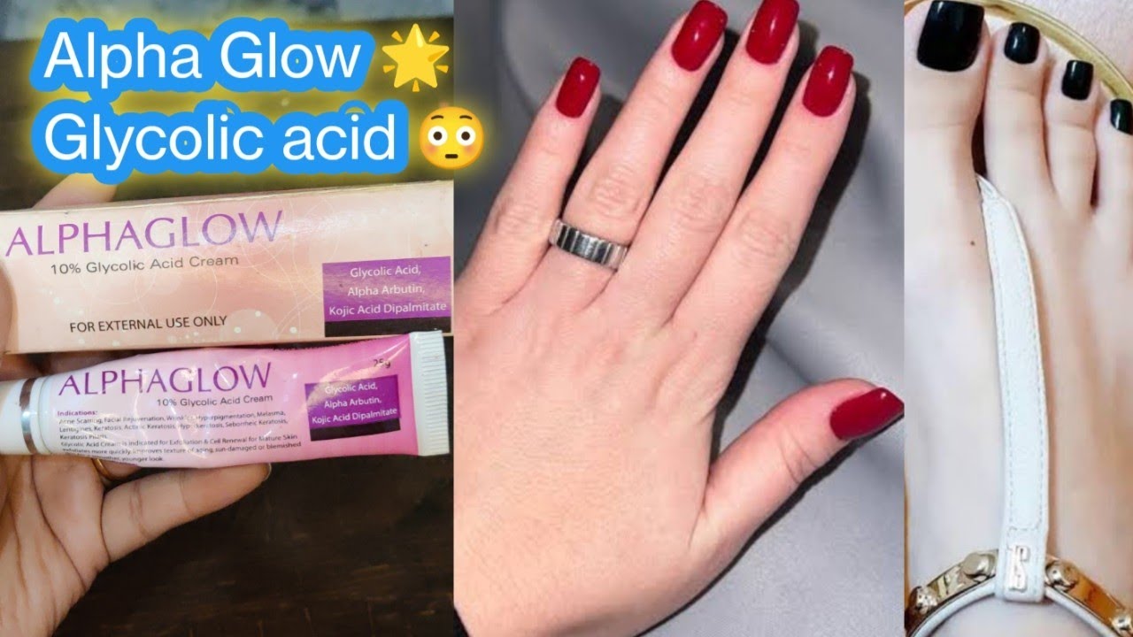 Alpha glow cream |Glycolic acid cream 10% |Kojic acid cream - YouTube