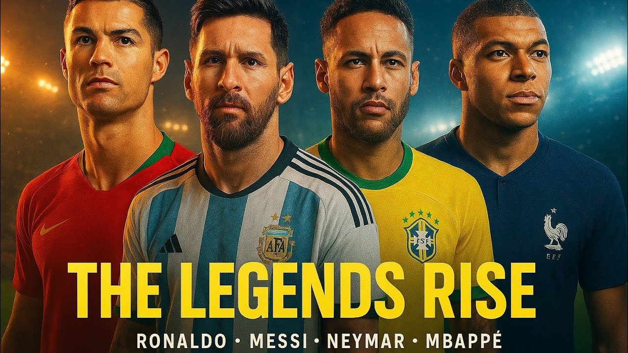 The Rise of Football Legends | Ronaldo, Messi, Neymar & Mbappé ...