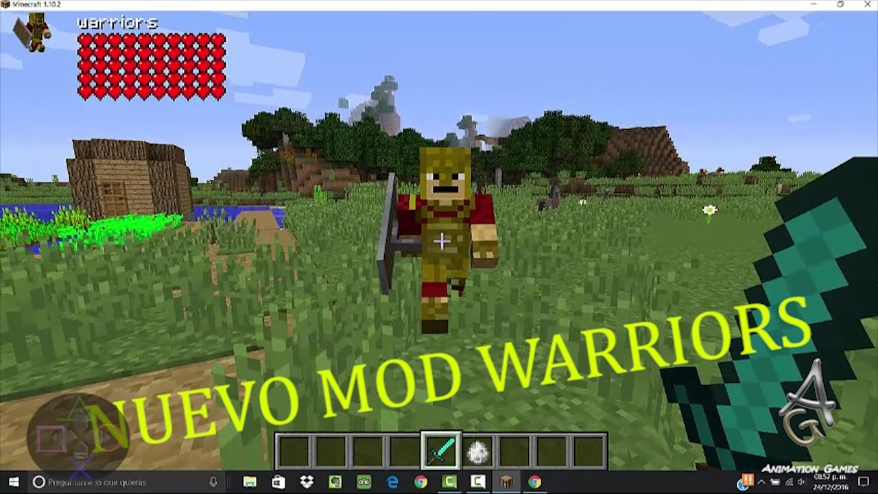 Nuevo mod warriors para MINECRAFT 1.10.2 - YouTube