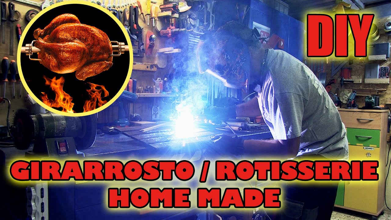 girarrosto fai da te DIY - rotisserie diy - YouTube