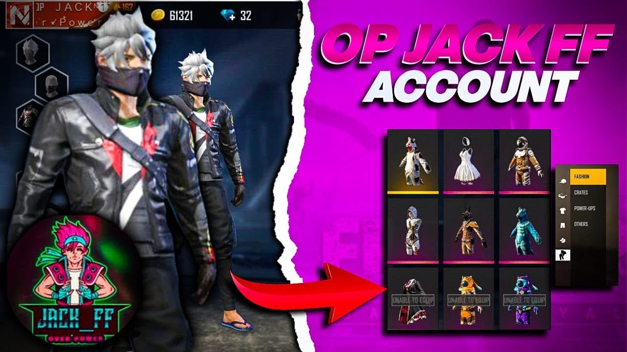 JACK FF free fire all collection - YouTube