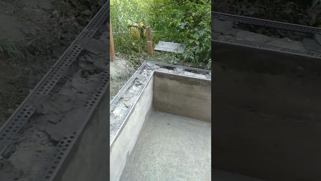 pasang kok untuk plaster kolam ikan - YouTube