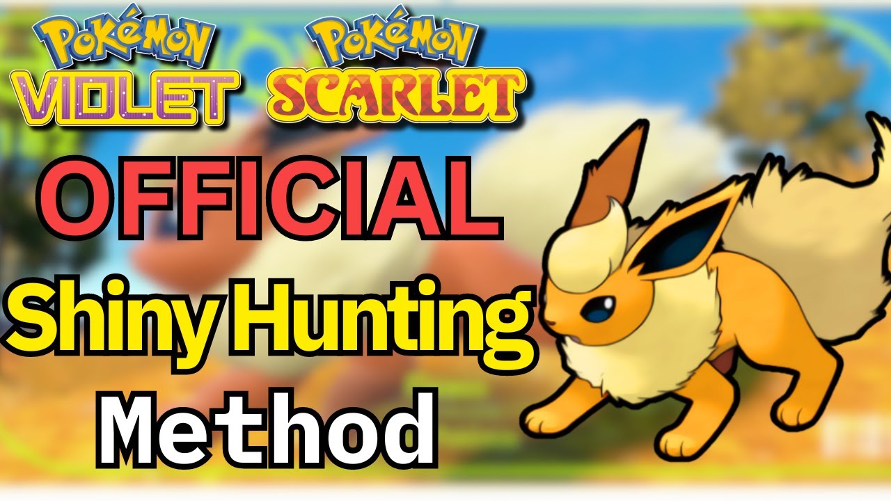 POKEMON'S OFFICIAL Shiny Hunting Guide?! Scarlet + Violet - YouTube