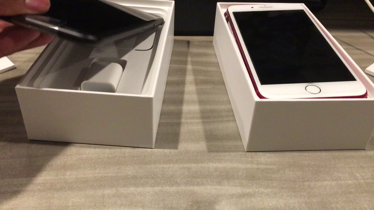 iPhone 7 plus product red unboxing - YouTube