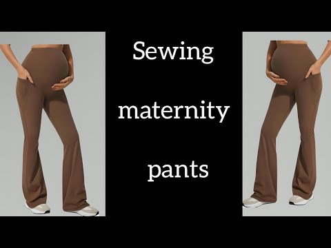 Pattern making 🧵🪡and sewing maternity pants (Part 2) - YouTube