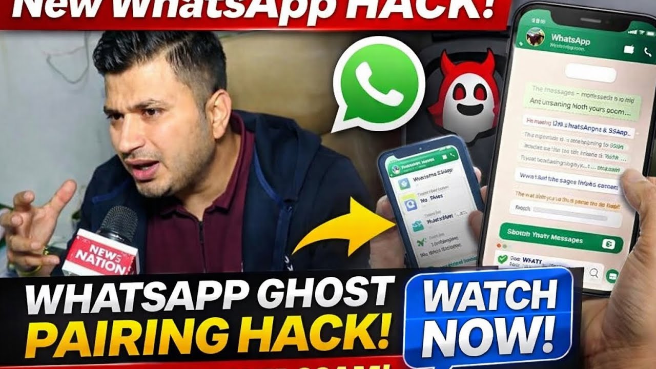🔴 WhatsApp Ghost Pairing Hack Explained | WhatsApp Account Takeover ...