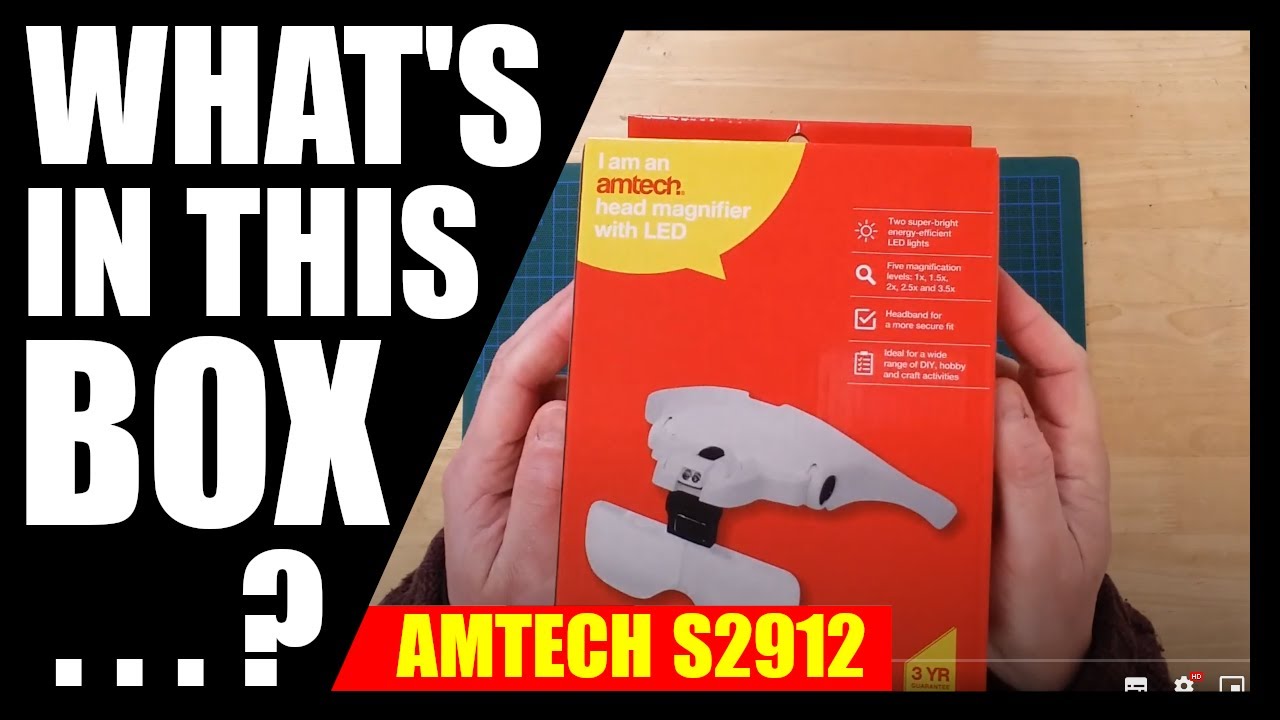 634 - Amtech S2912 Head Magnifier with LED Light - YouTube