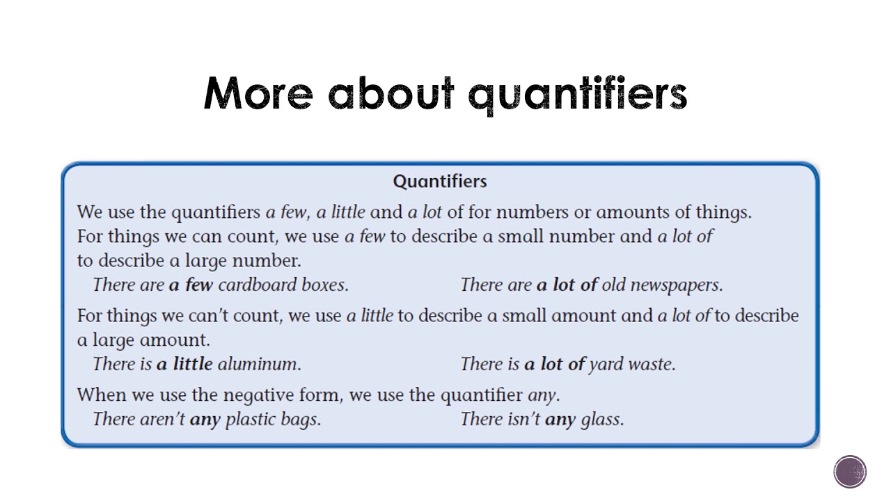 Quantifiers (Explanation) 5th Grade - YouTube