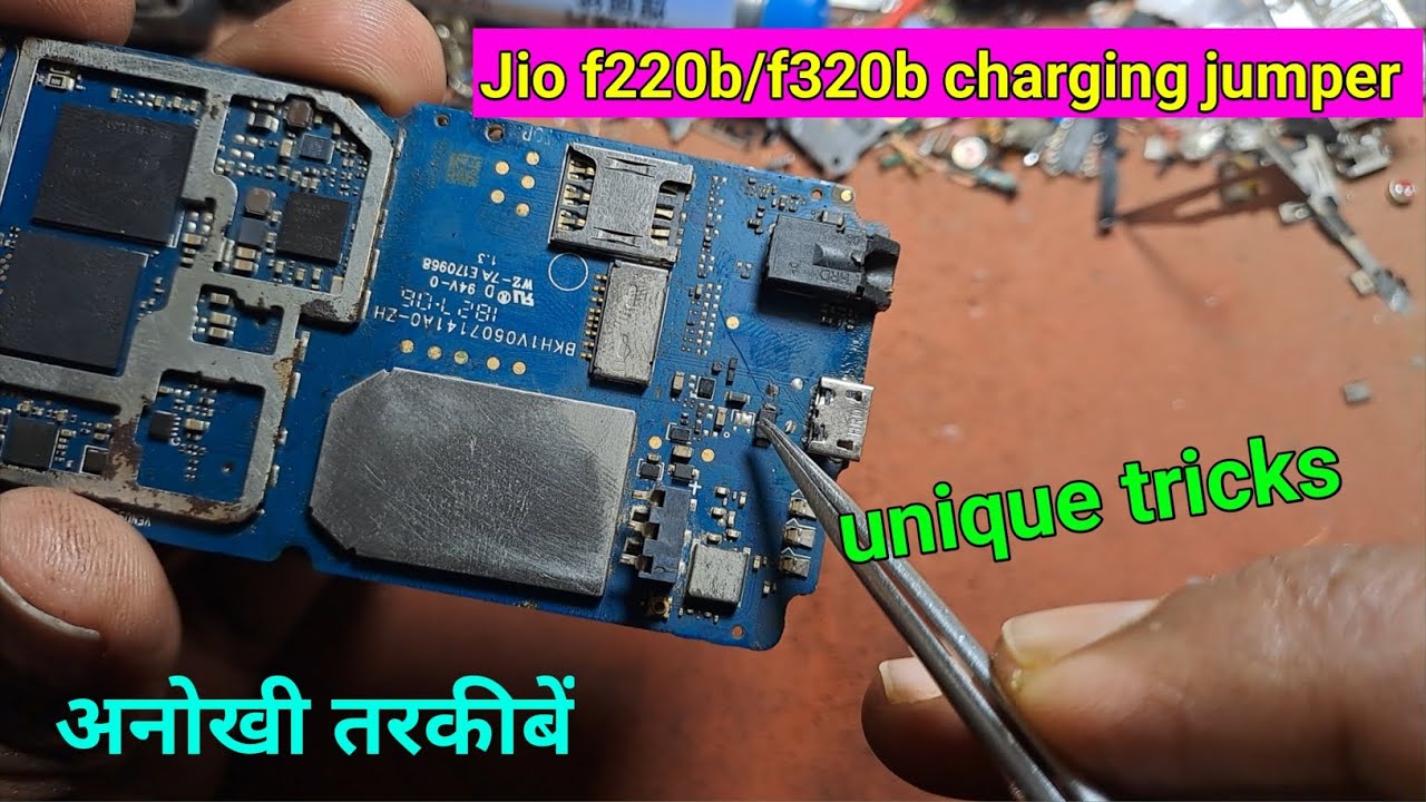 jio f220b charging jumper solution 👌 jio Phone charging not show ...