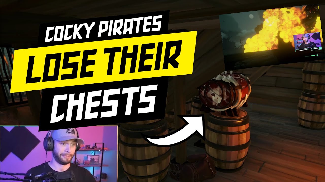 COCKY PIRATES LOSE THEIR CHESTS / SEA OF THIEVES - YouTube