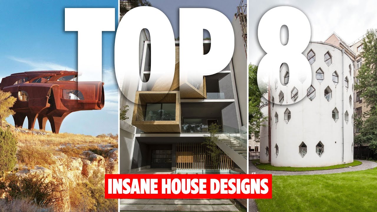 8 Crazy House Designs That Defy Logic! - YouTube