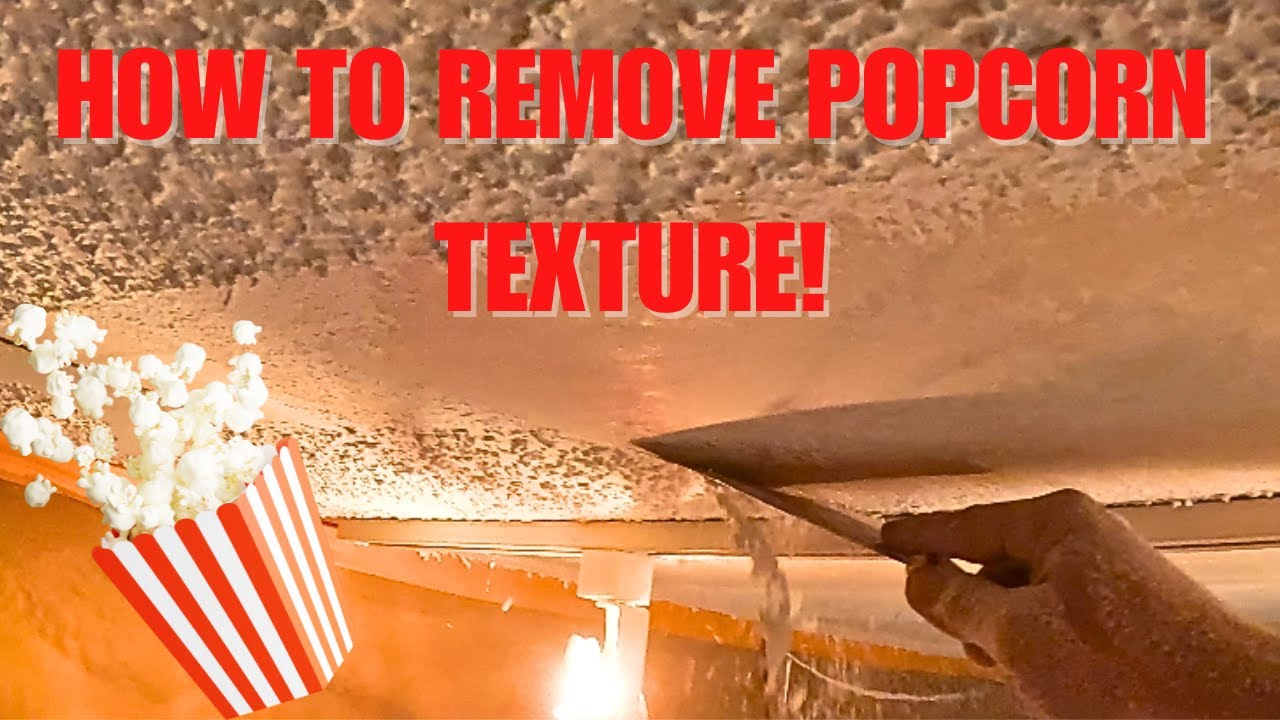 How To Remove Popcorn Texture & Prep // DITL Contractor Edition - YouTube