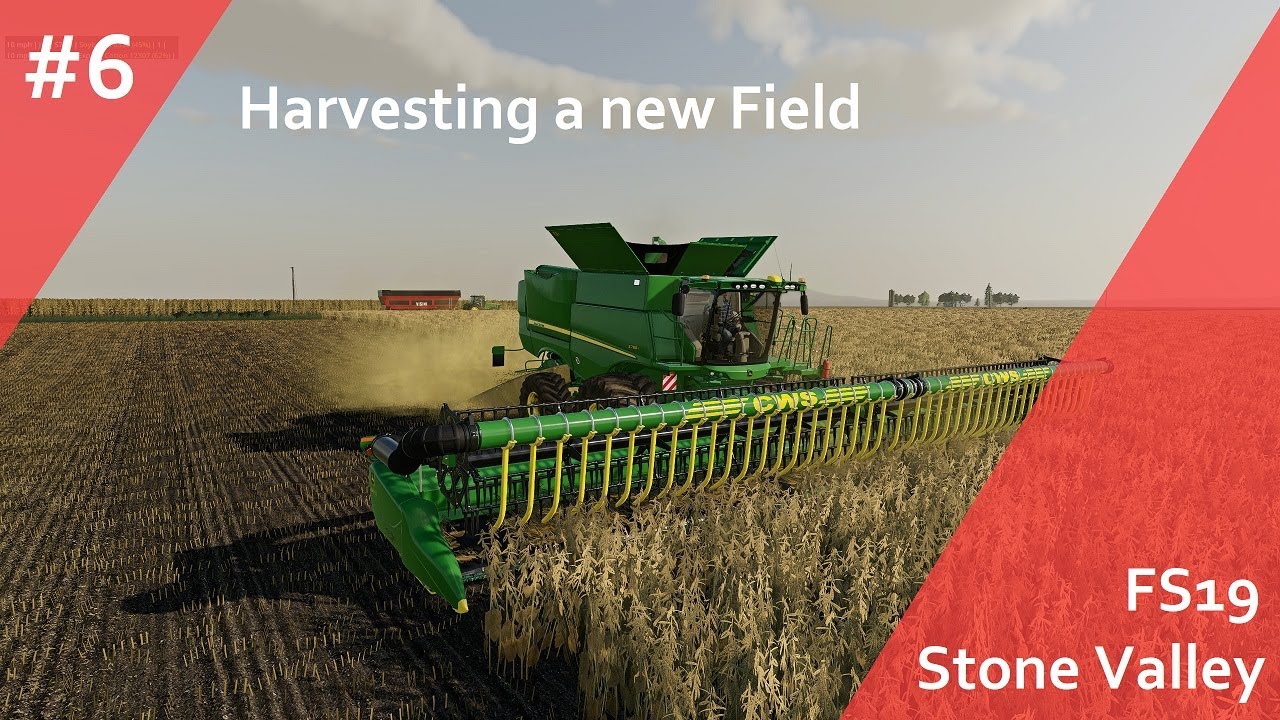 FS19 Stone Valley #6 - HARVESTING A NEW FIELD - YouTube