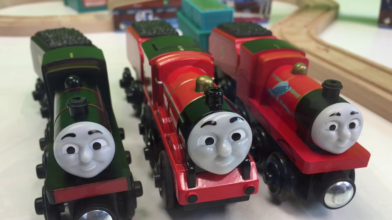 Thomas Wooden Railway JAMES' FISHY DELIVERY Train Set Unboxing and play ...