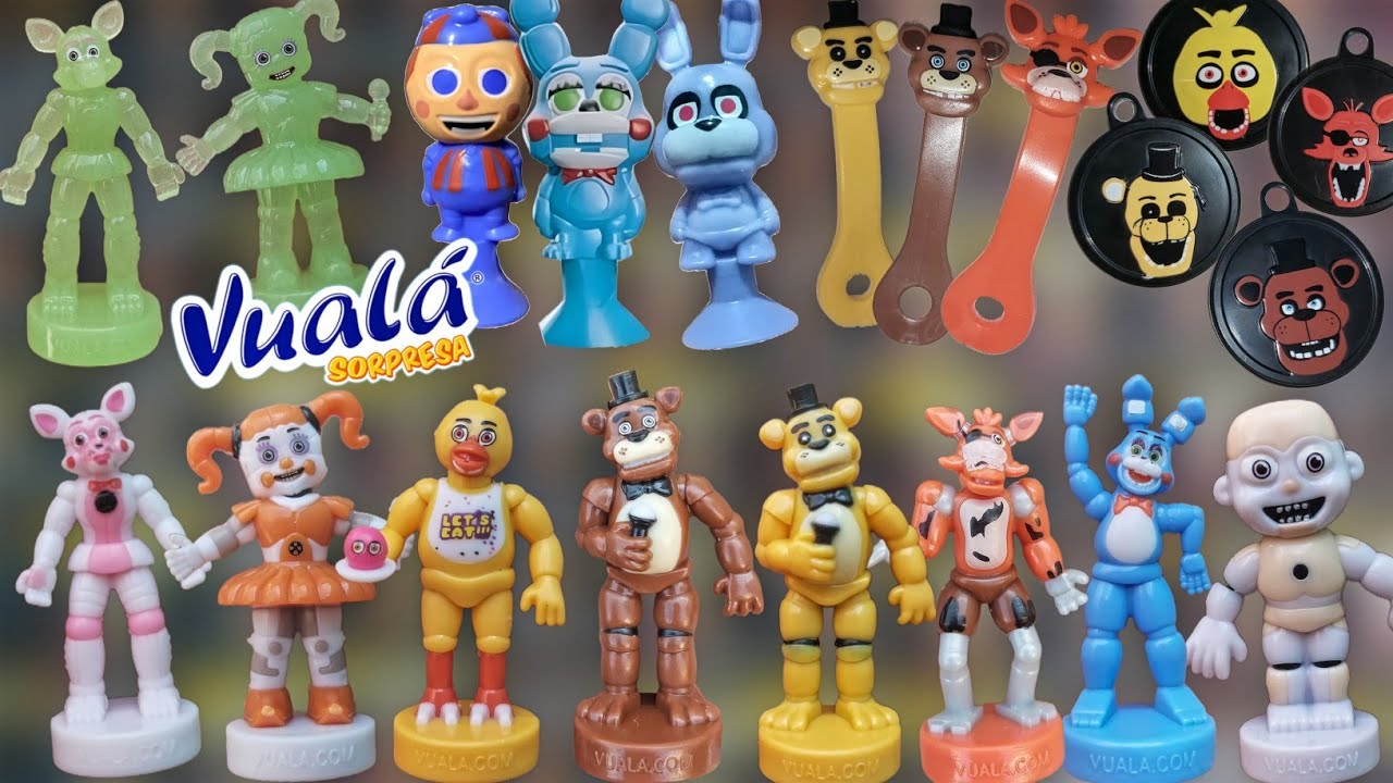 Coleccion Completa Figuras Color/Llaveros/Clips/Vualá Five Nights At ...