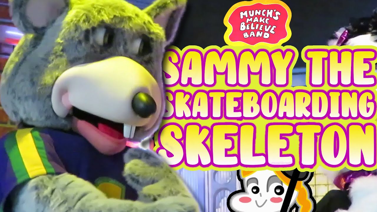 Chuck E. Cheese - Sammy The Skateboarding Skeleton (Soldando, OH) - YouTube
