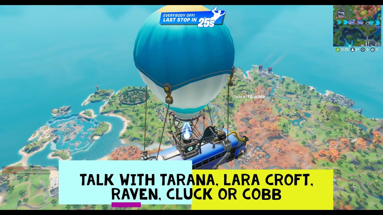 Talk with Tarana, Lara Croft, Raven, Cluck or Cobb Fortnite - YouTube