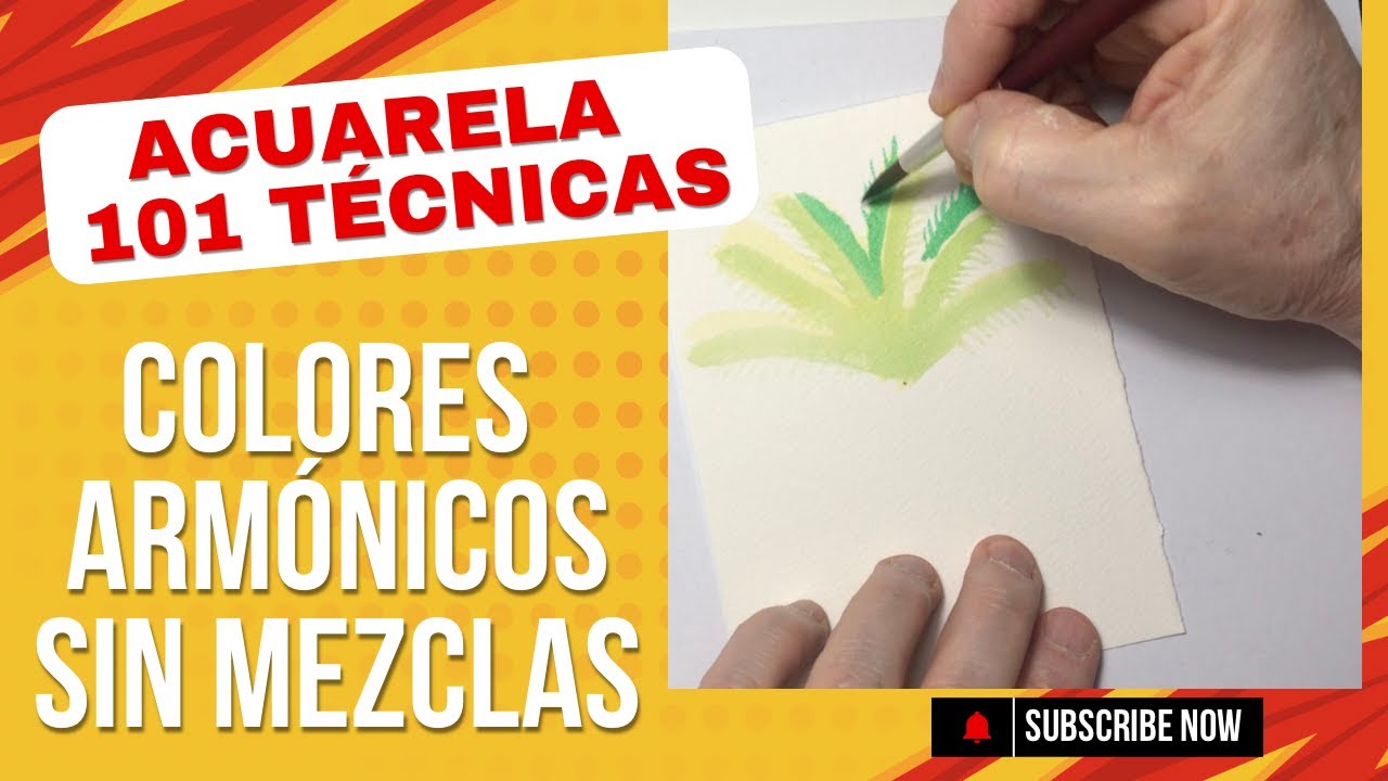 Técnica de colores armónicos sin mezclas. (Paso a paso). Lección #5 ...