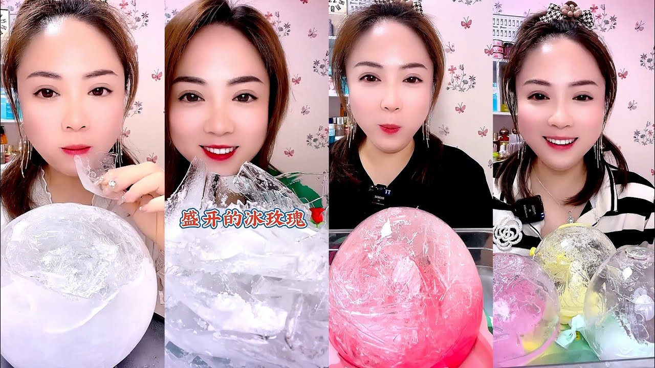 SOLO / ASMR HARD ICE EATING / THIN ICE / BALLOON ICE / CRUSHED ICE / WHITE ICE. ICE EATING - YouTube
