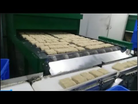 Automatic packaging line for instant noodle cakes horizontal flow ...