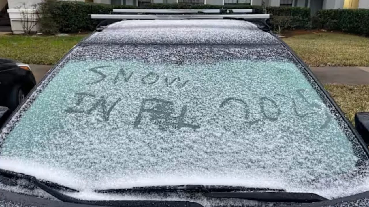 Snow in Jacksonville: Residents in Northeast Florida wake up to snow ...
