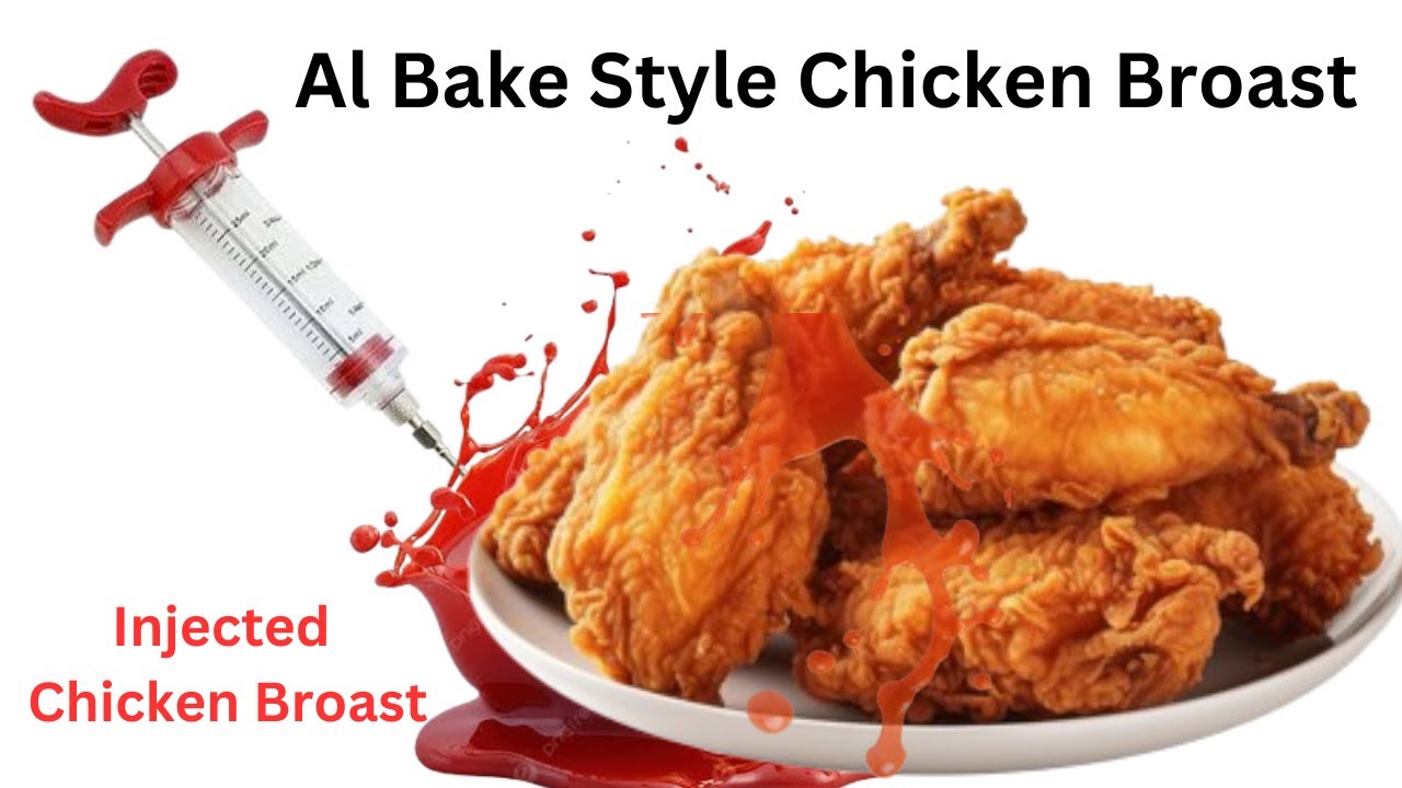 Injected chicken broast recipe | Al Bake Style Chicken - YouTube