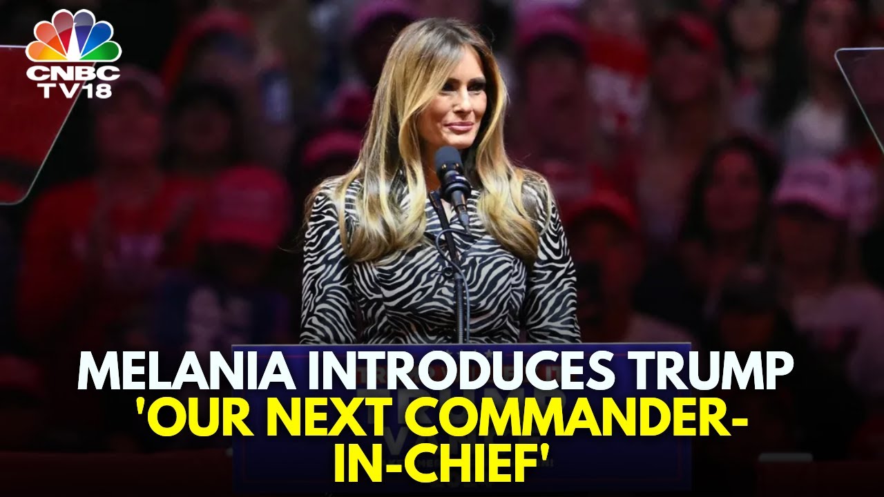 Melania Introduces Husband Donald Trump At Madison Square Garden Rally ...