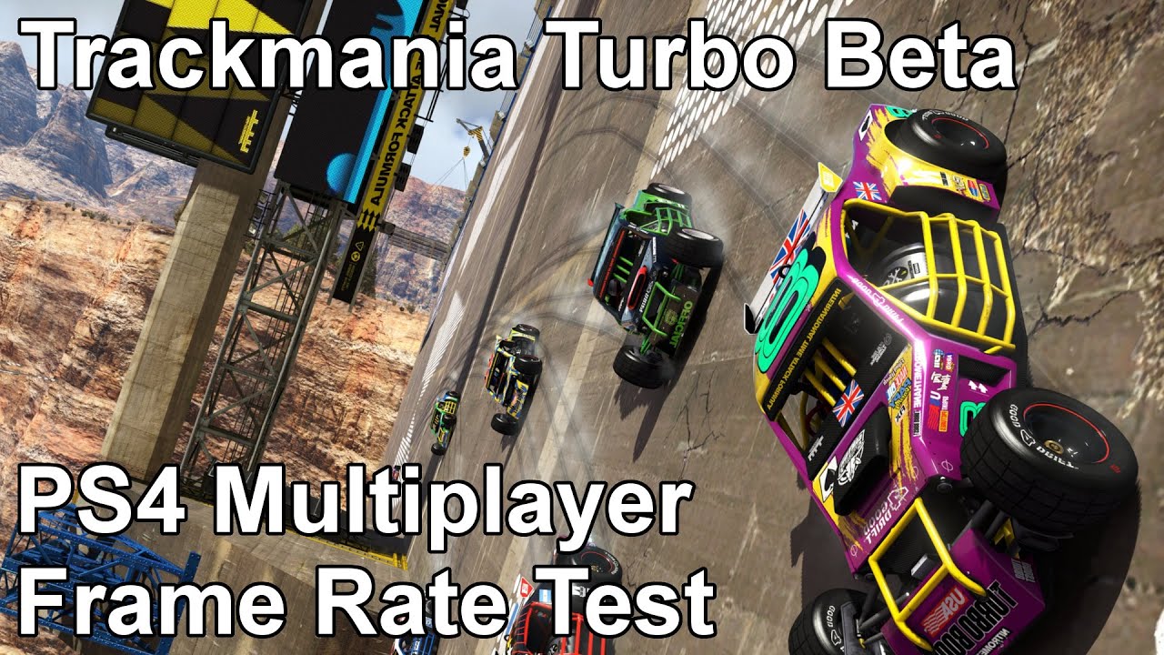 Trackmania Turbo PS4 Multiplayer Frame Rate Test (Beta) - YouTube