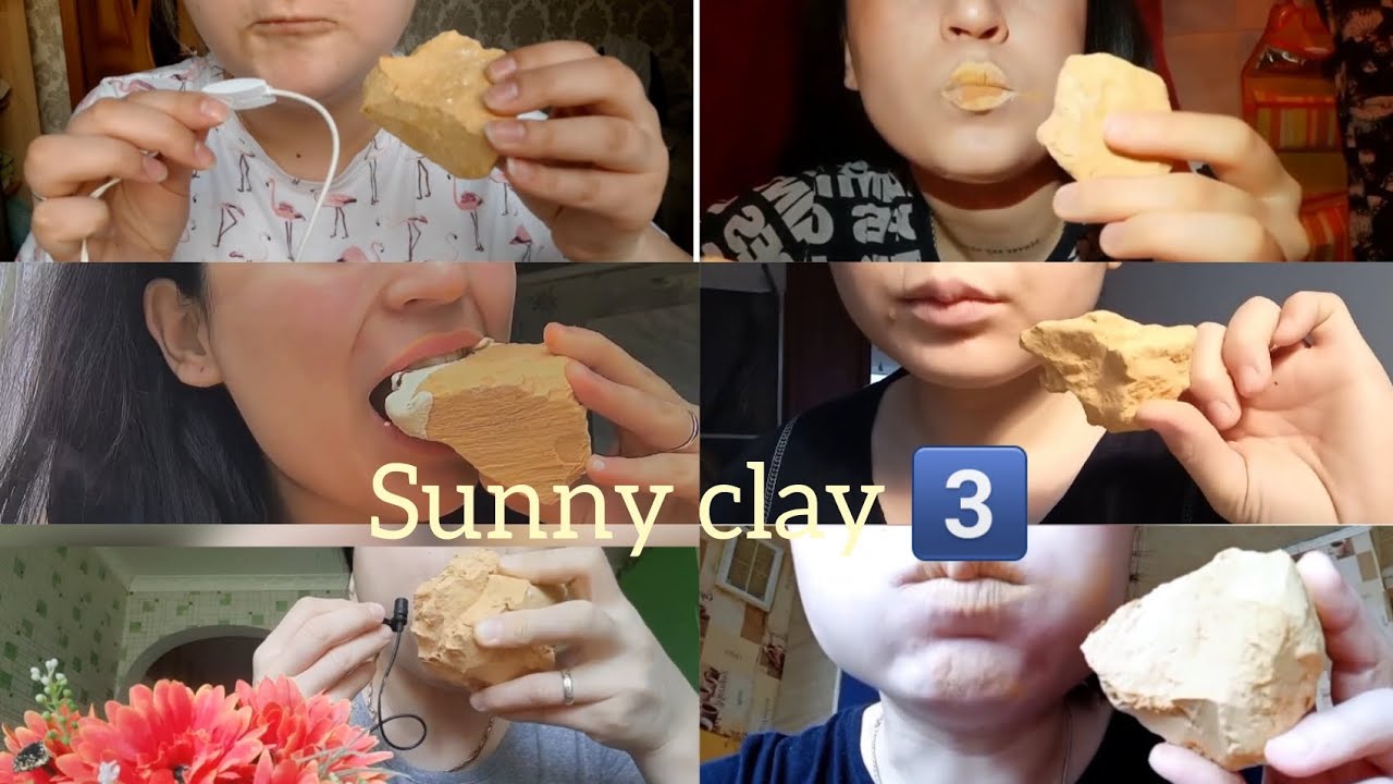 Sunny Clay 3️⃣. Сухой глина Солнечная #clayasmr #chalkedit - YouTube