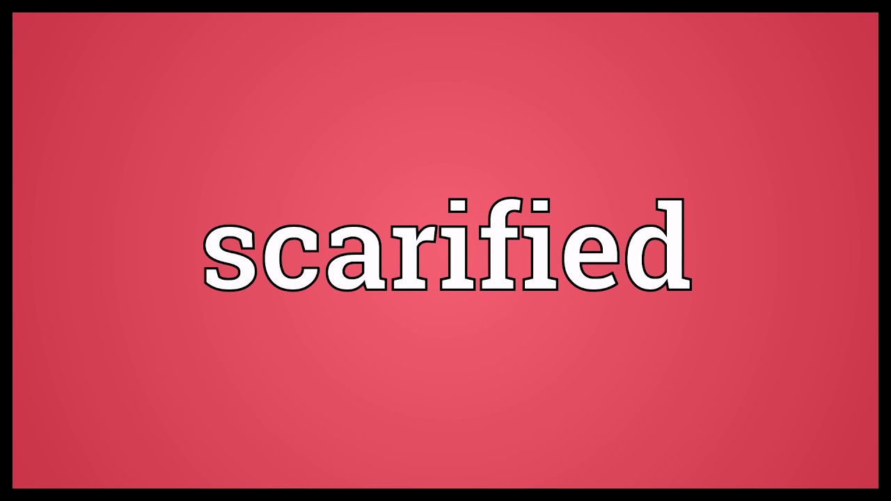 Scarified Meaning | Wordogram - YouTube