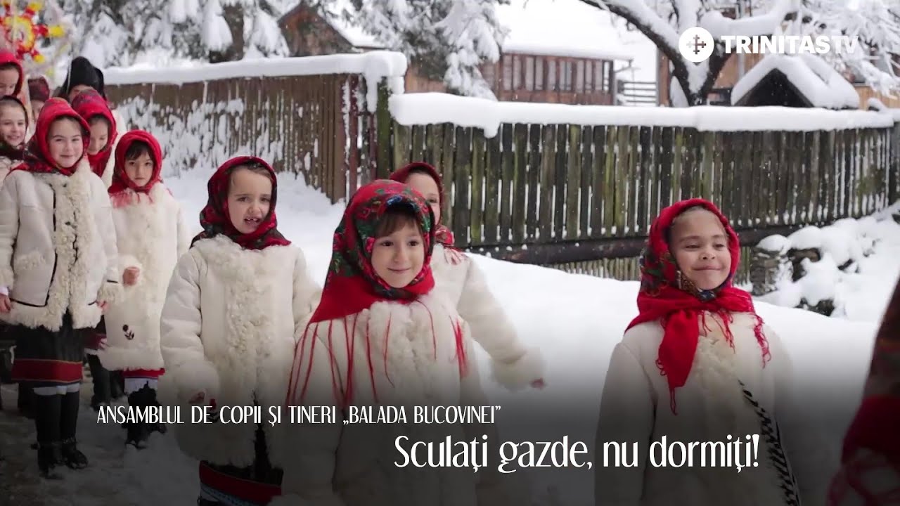 Ansamblul „Balada Bucovinei” - Sculați gazde, nu dormiți! - YouTube