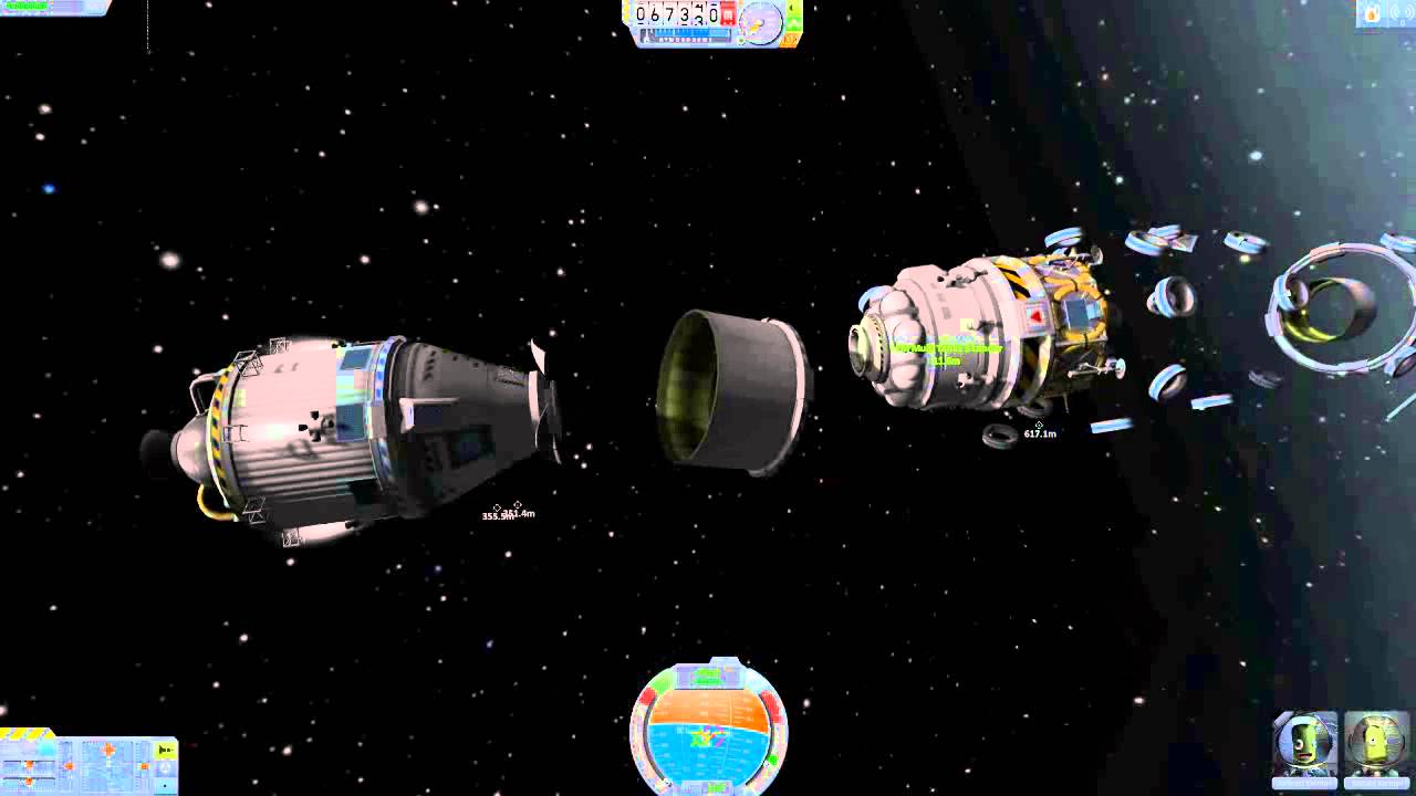 KSP - CSM/LEM Coupling - YouTube
