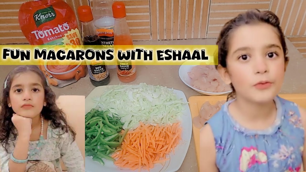 "Easy Macarons Recipe for Kids! Fun with Eshaal Saffad - YouTube