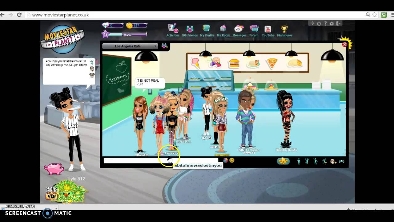 PIXI IN CHATROOM?!//chloe MSP - YouTube